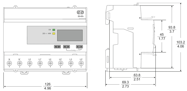 SCHNEIDER ACTI9 ELEKTROMĚR IEM3255 X/5 MODBUS A9MEM3255 | ELKOV elektro ...