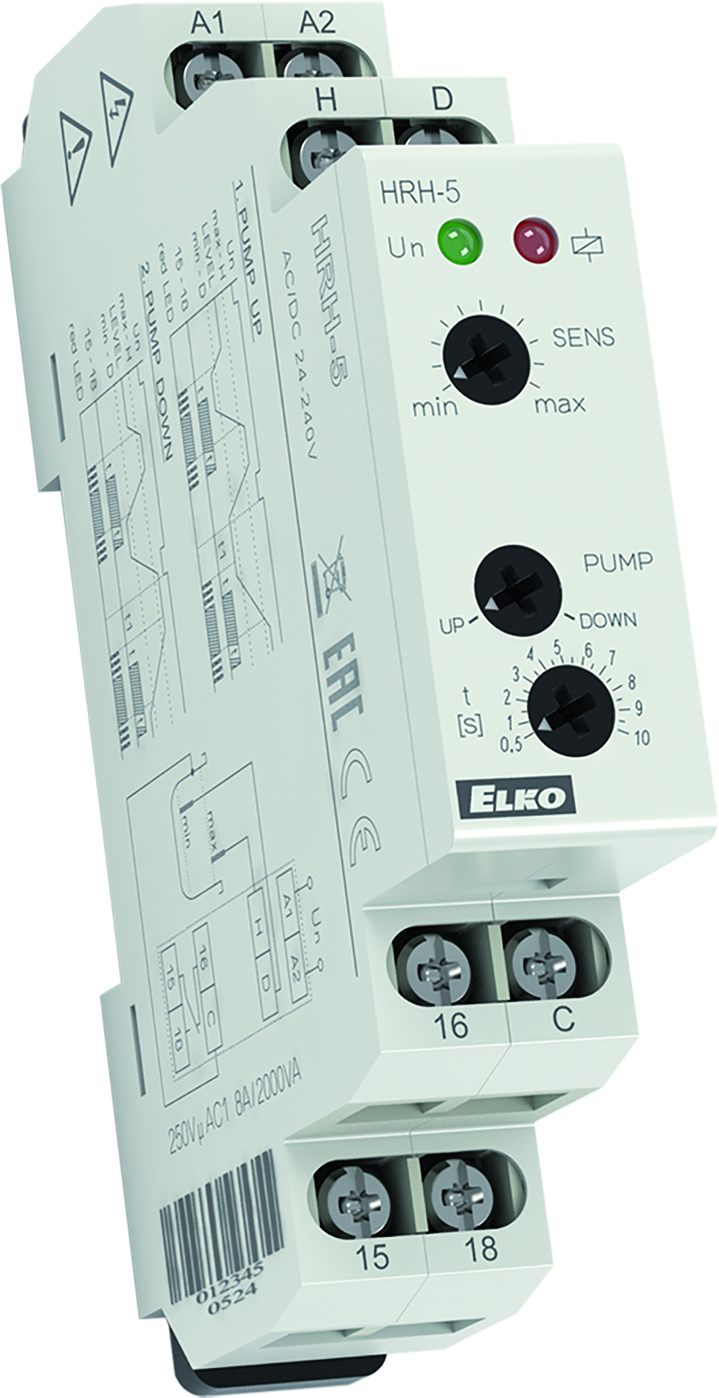 ELKO EP RELÉ HRH-5/UNI HLADINOVE AC/DC 24-240V | ELKOV elektro a.s.