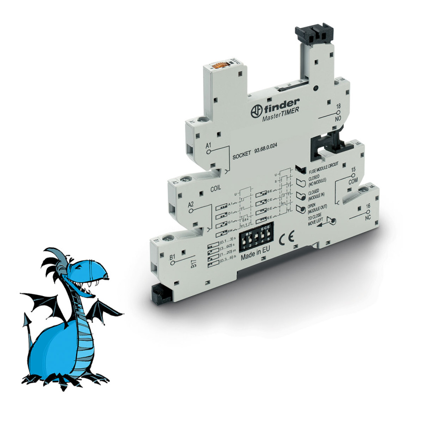 FINDER 93680024 PATICE MASTERTIMER, ŠROUBOVÉ SVORKY, VÝSTUP (12…24) V ...