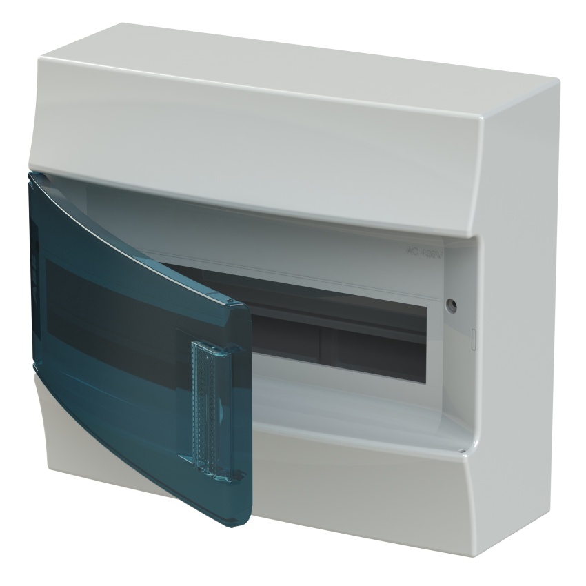 ABB ROZVODNICE MISTRAL41W NÁSTĚNNÁ IP41 12M PRŮHLEDNÁ DVÍŘKA | ELKOV elektro a.s.