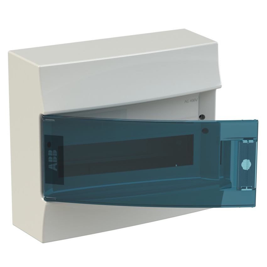 ABB ROZVODNICE MISTRAL41W NÁSTĚNNÁ IP41 12M PRŮHLEDNÁ DVÍŘKA | ELKOV elektro a.s.