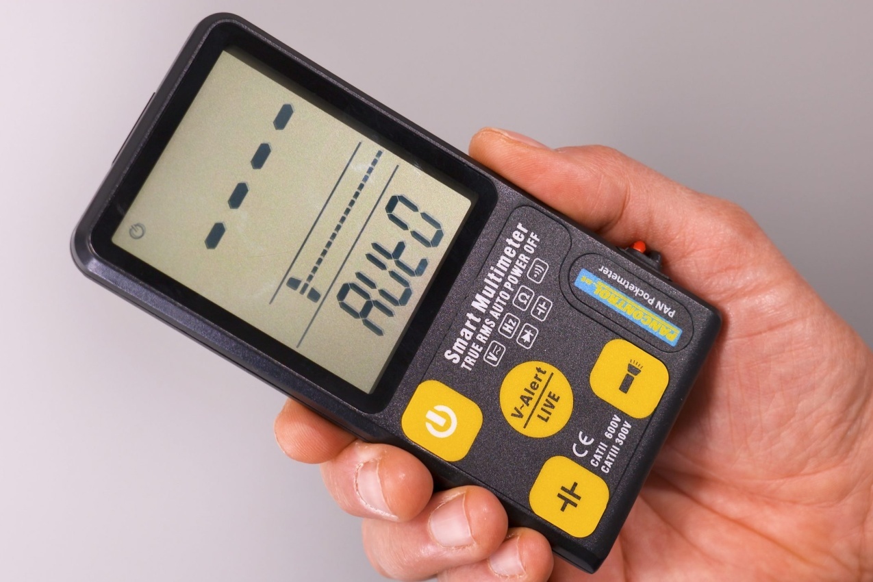 PANCONTROL MULTIMETR KAPESNÍ 600V AC/DC TRUE RMS AUTOM. VOLBA FUNKCE ...