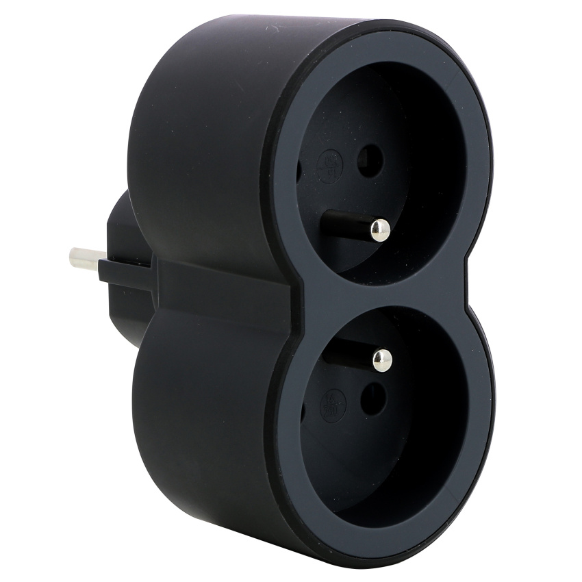 LEG ROZBOČOVAČ 49432 2X2P+T ČERNÁ/TM.ŠEDÁ | ELKOV elektro a.s.