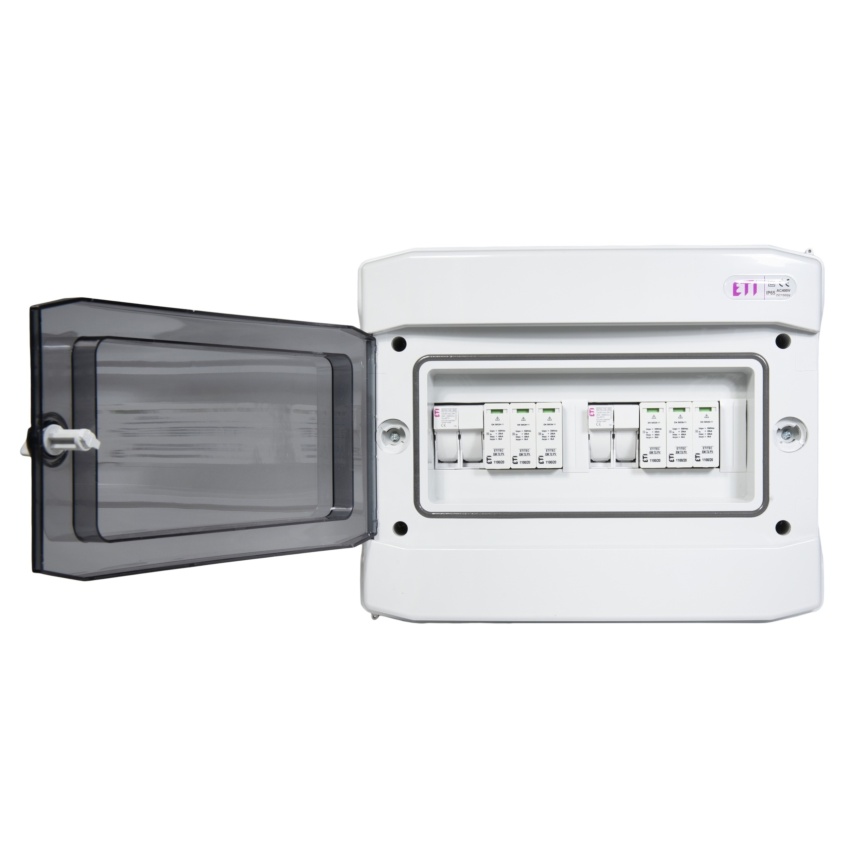 SSY ETI ROZVADĚČ RFVE-DC4-2-T2 PRO 2 STRINGY TŘ. OCHR. II NA OMÍTKU ...